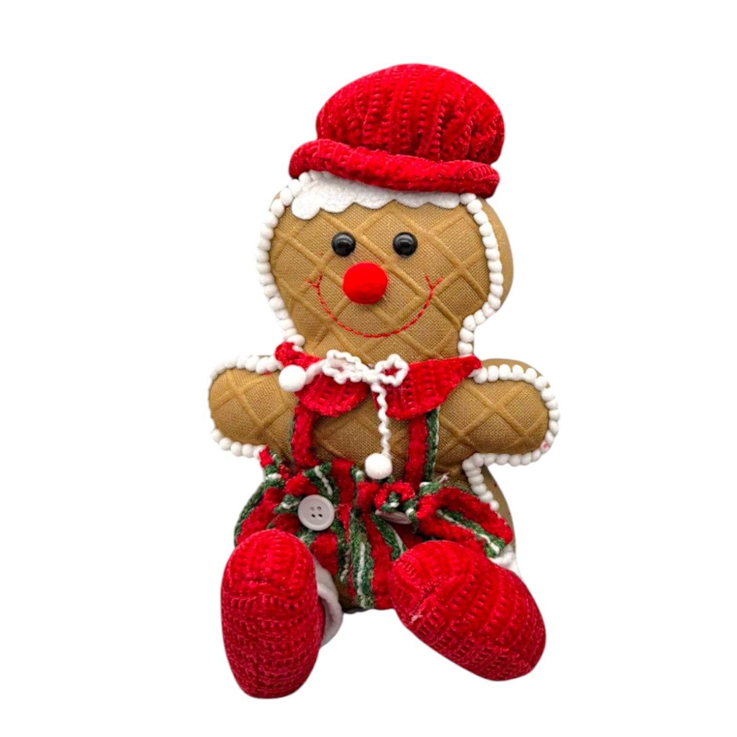 Gingerbread Plush Doll 11" – Chan's Silk Flowers, inc