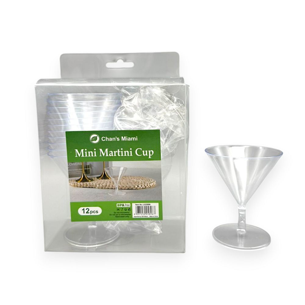 Mini Martini Cup – 12PC Set – Chan's Silk Flowers, inc