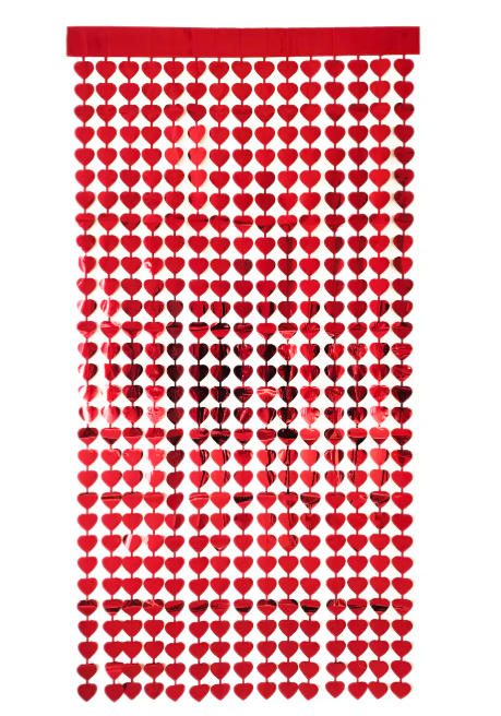 VALENTINE HEART CURTAIN – Chan's Silk Flowers, inc