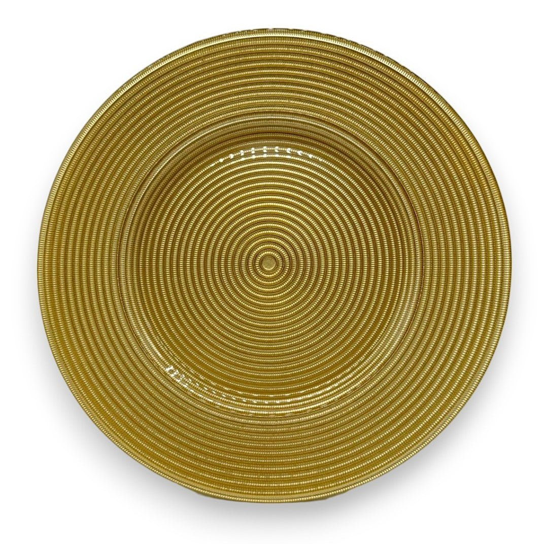 GLASS CHARGER PLATE – Chan's Silk Flowers, inc