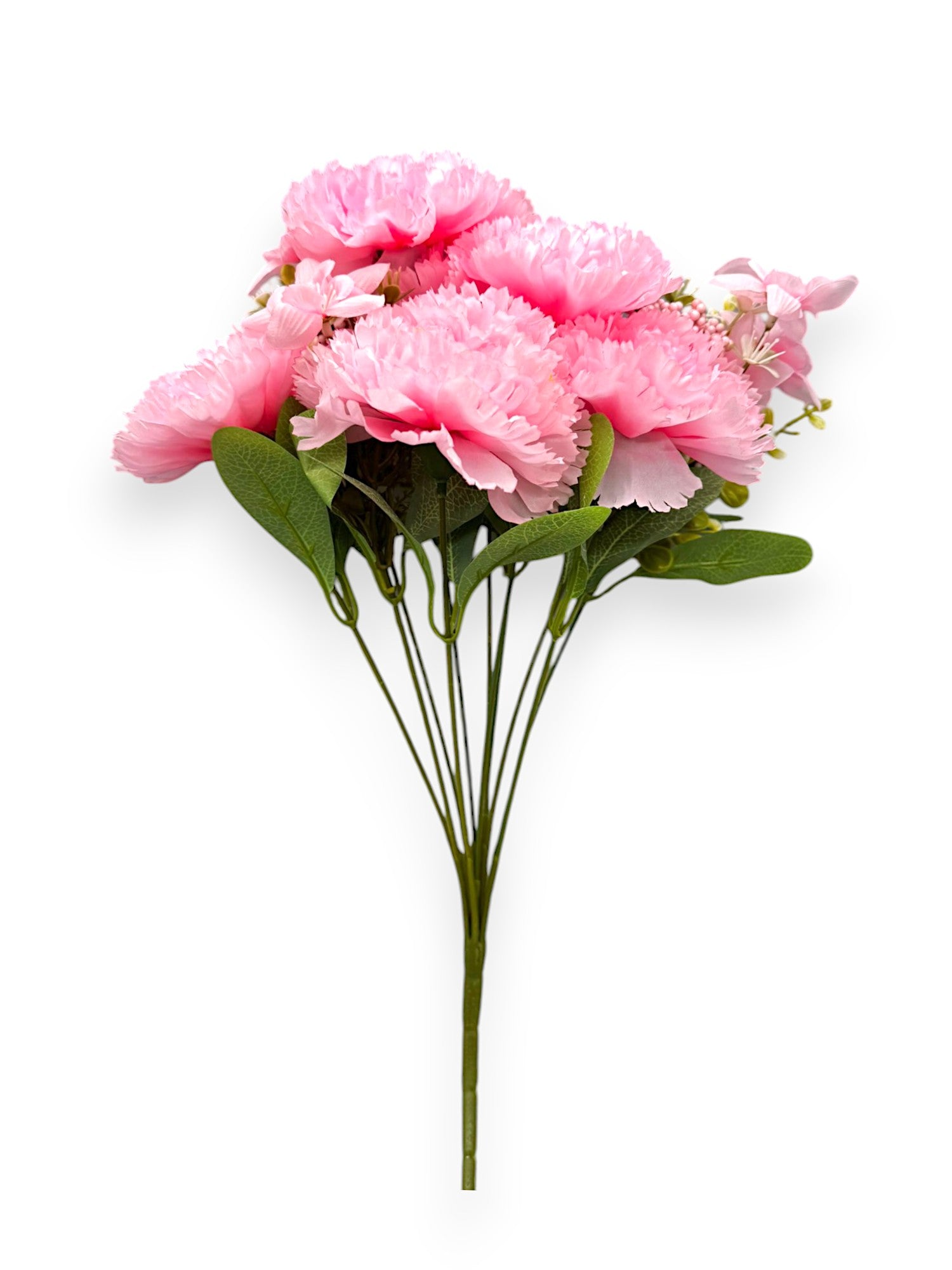 CARNATION BUSH W/FOLIAGE – Chan's Silk Flowers, inc